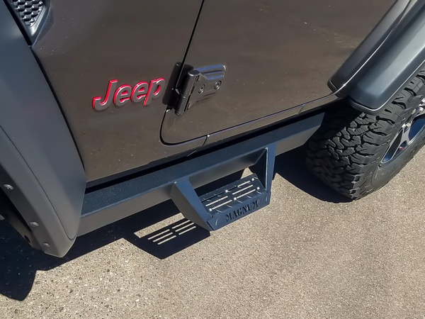 ICI Magnum RT Side Steps, Textured Black for 18-up Jeep Wrangler JL ...
