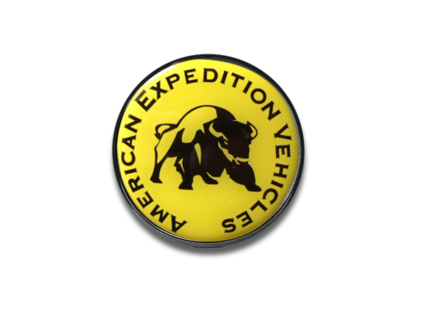 AEV Wheel Center Cap, Yellow with Logo for 07-18 Jeep Wrangler JK & JK ...