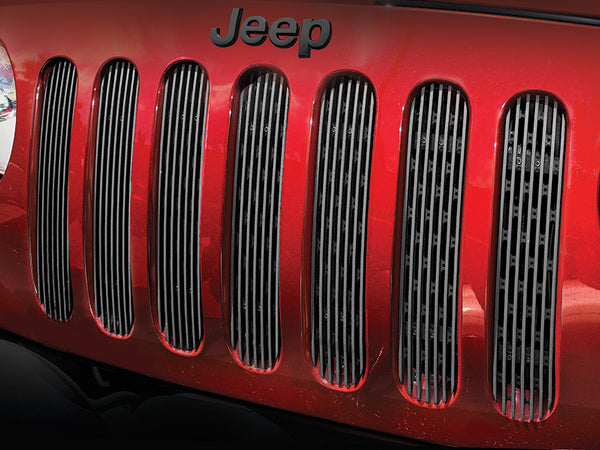 DRAKE OFF ROAD Billet Aluminum Grille Inserts for 07-18 Jeep Wrangler ...