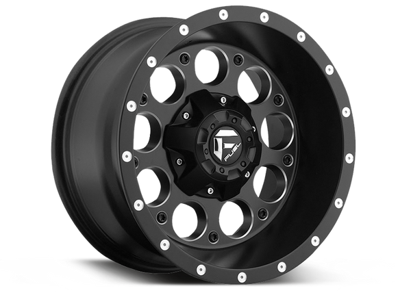 FUEL D525 "REVOLVER" Wheel in Satin Black for 07-up Jeep Wrangler JK ...