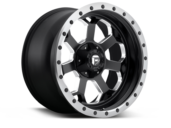 FUEL D565 "SAVAGE" Wheel in Satin Black with Machined Lip for 07-18 Je ...