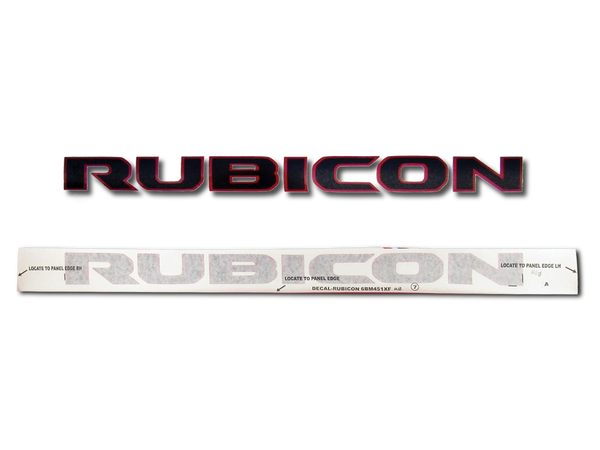 MOPAR Rubicon Decal for 18-up Jeep Wrangler JL and 20-up Gladiator JT ...