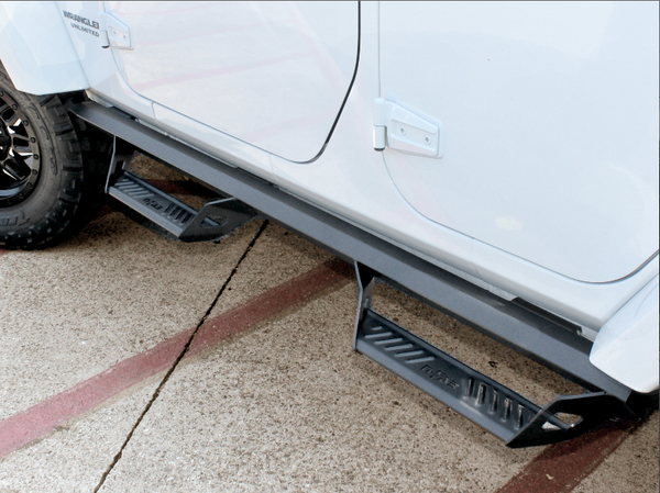 N-FAB Predator Pro Nerf Steps, 100% Full Aluminum, Textured Black, 4-D ...