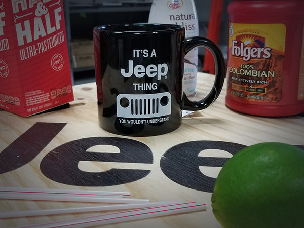JEEP THING Ceramic 16 OZ. Black Mug – FORTEC4x4